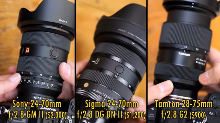 Sony 24-70mm II vs Sigma 24-70mm II vs Tamron 28-75mm G2 Comparison ...