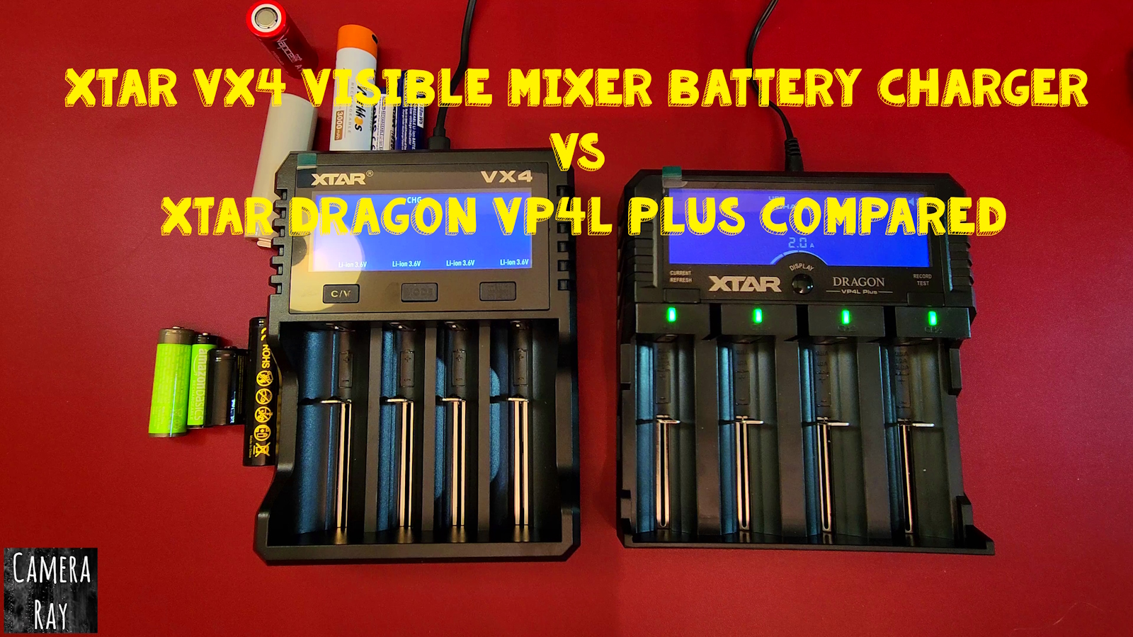 XTAR VX4 Visible Mixer Battery Charger vs. Dragon VP4L PLUS: Which One ...
